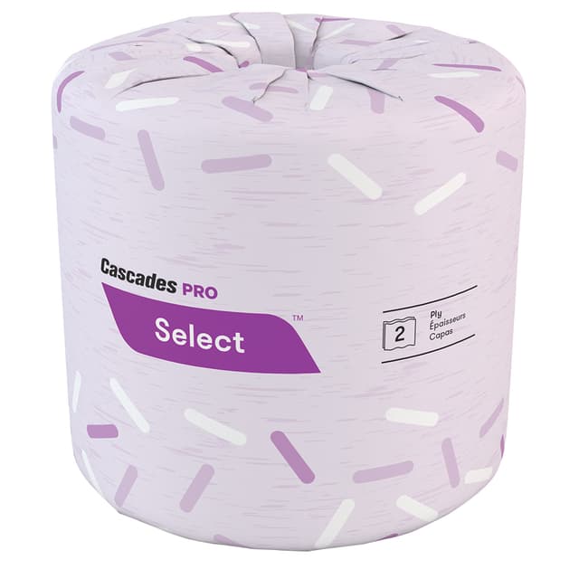 Cascades PRO Select Standard Bath Tissue, 2-Ply, White, 500 sheets, 48 ...